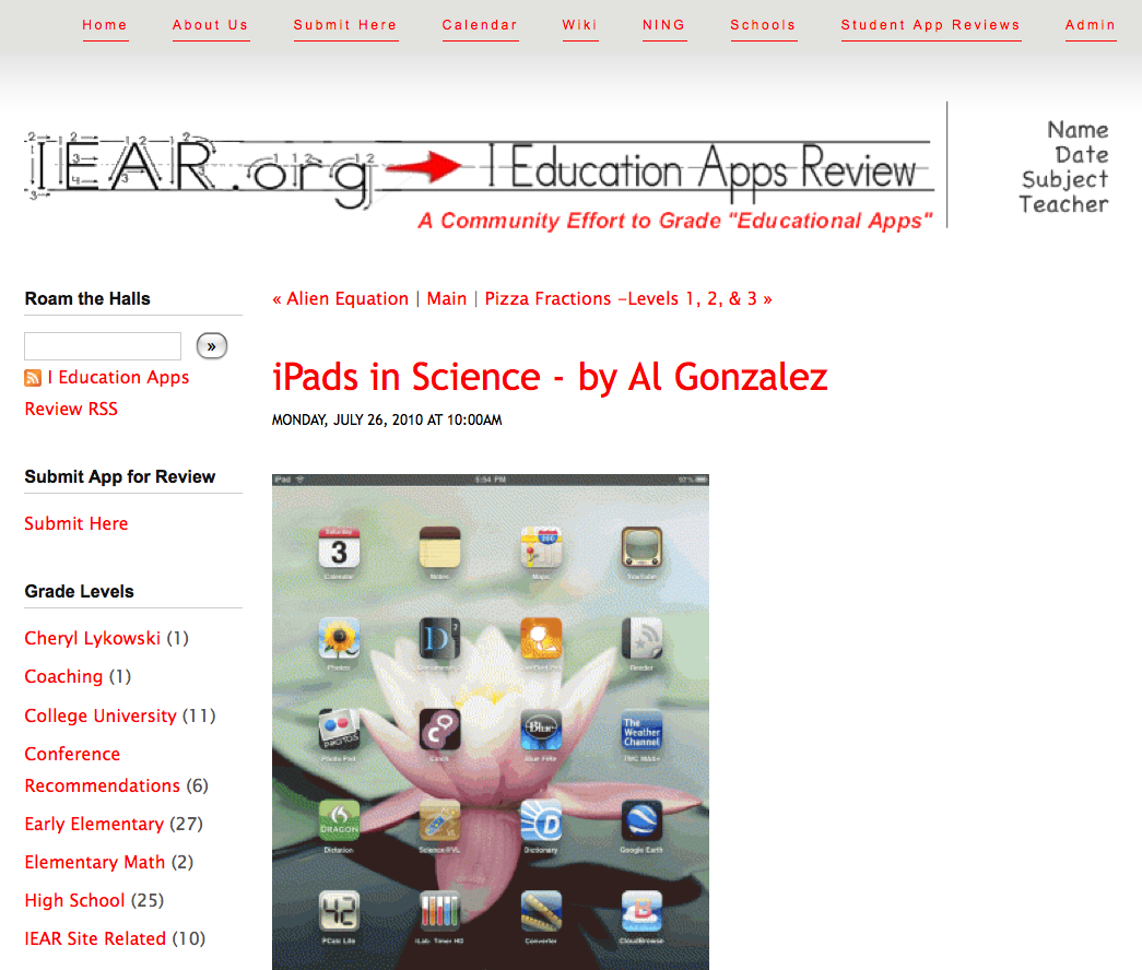 iPad App Reviews | Mr. Gonzalez's Classroom